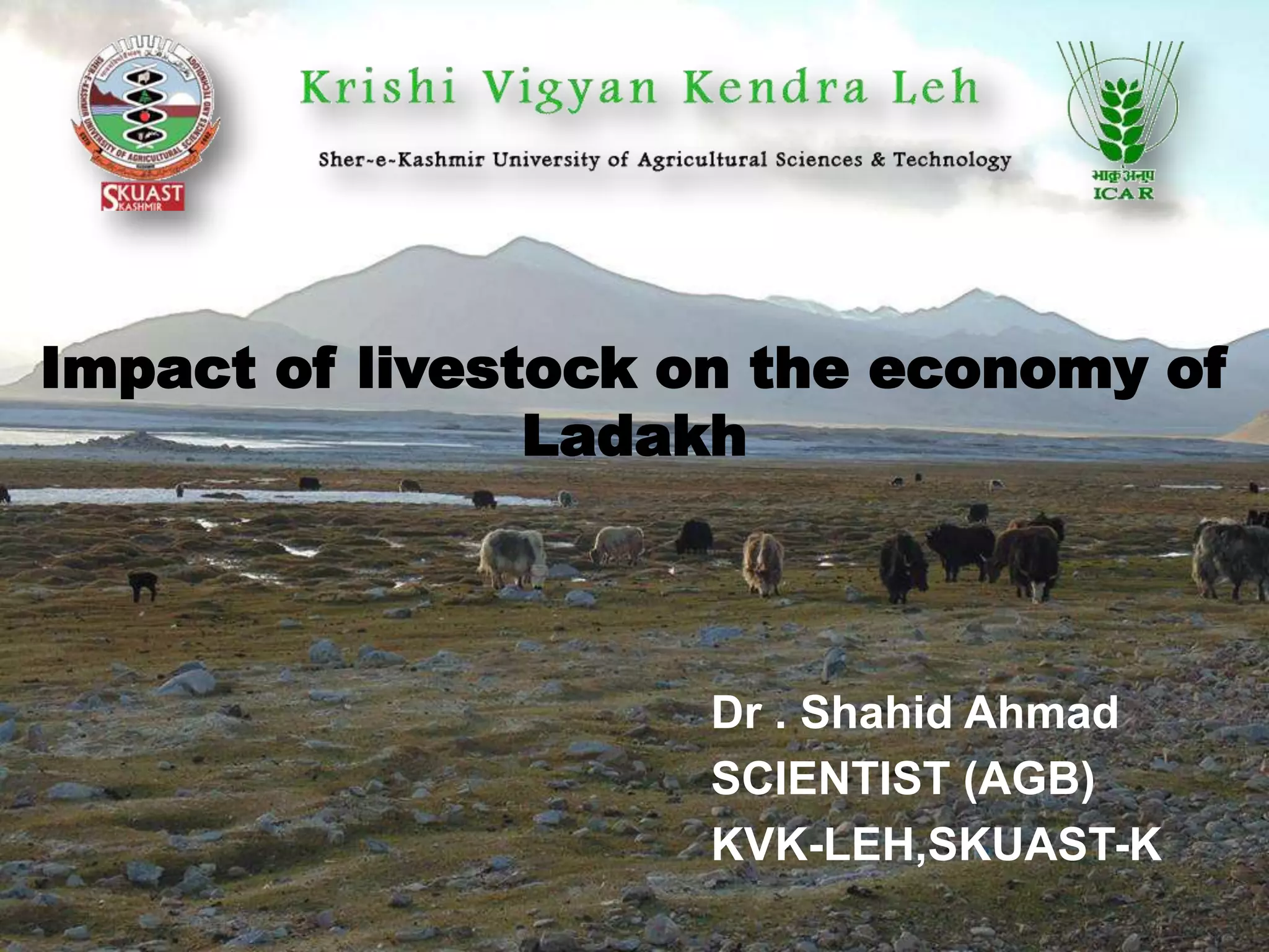 Livestock in ladakh | PPTX