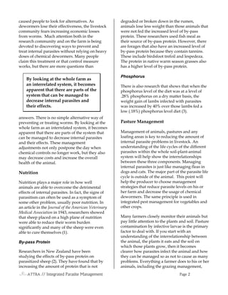 Integrated Parasite Management for Livestock | PDF