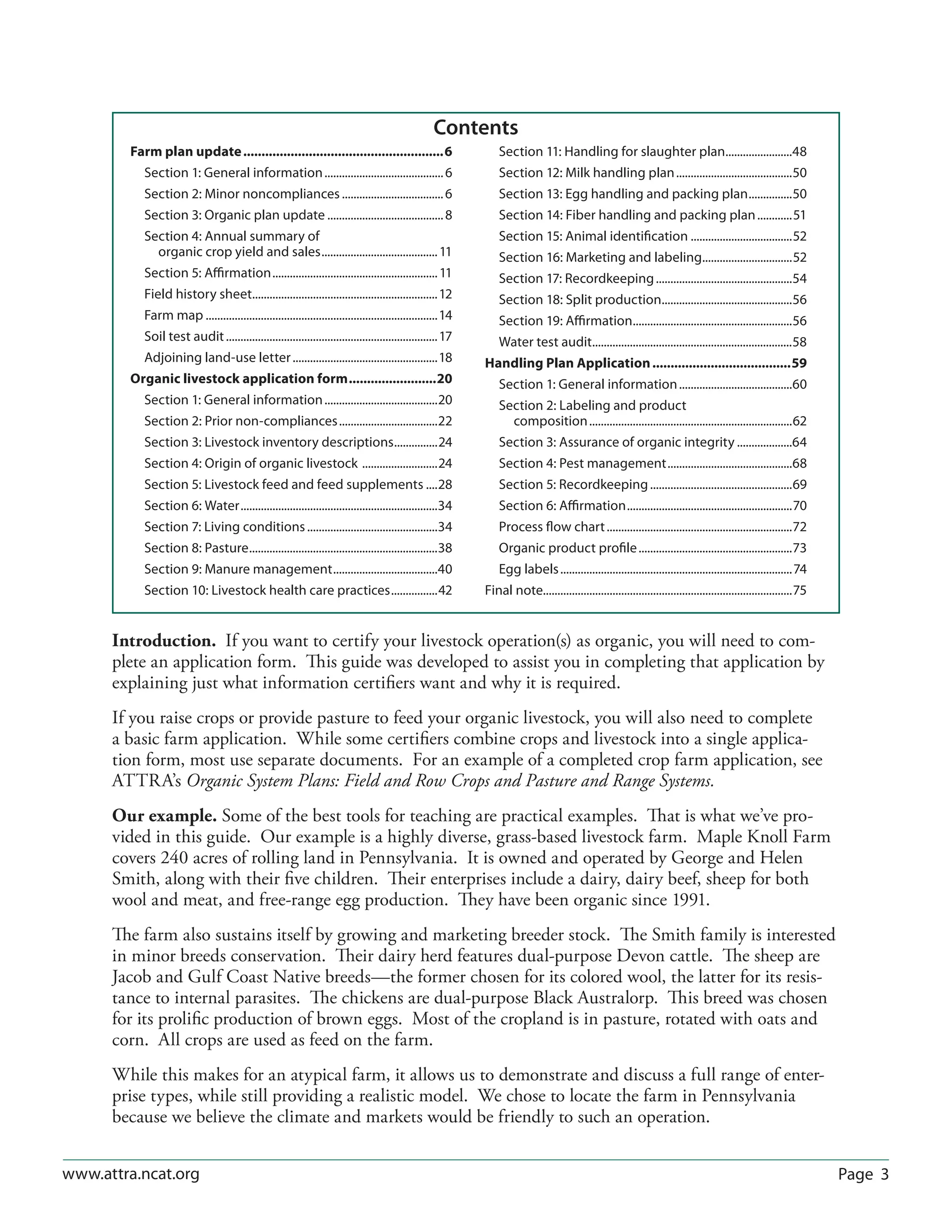 Organic System Plans: Livestock Production | PDF
