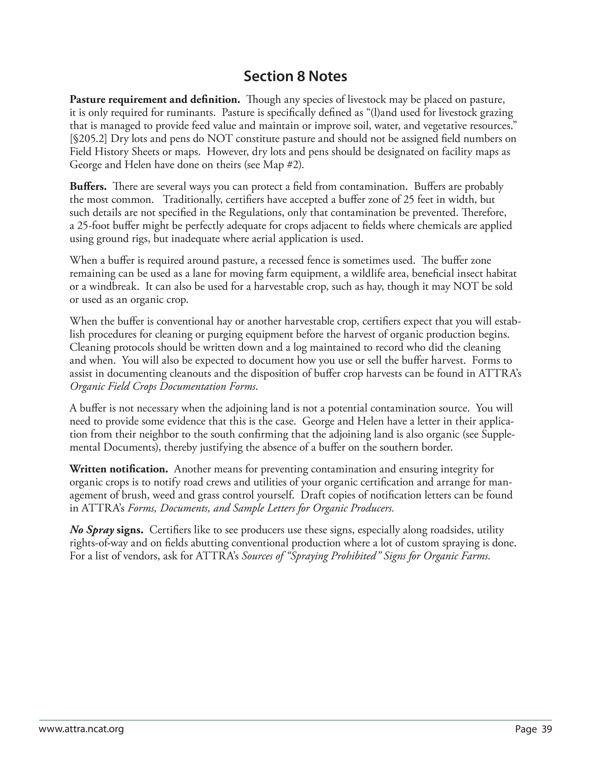 Organic System Plans: Livestock Production | PDF