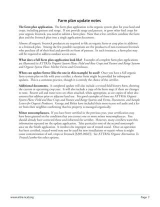 Organic System Plans: Livestock Production | PDF