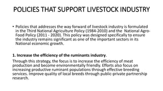 Livestock industry in Malaysia | PPTX