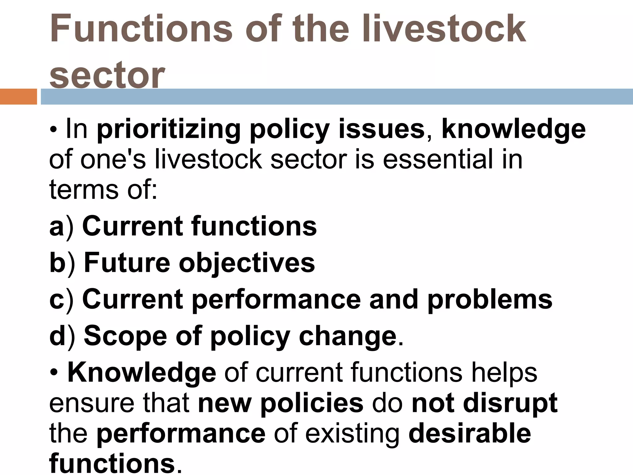 Livestock policy analysis slideshow | PPTX