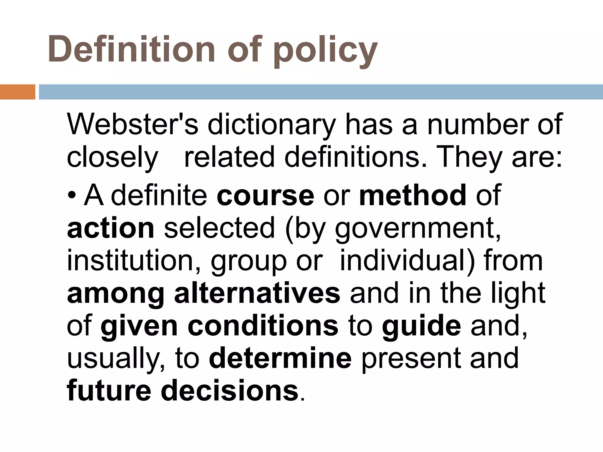 Livestock policy analysis slideshow | PPTX