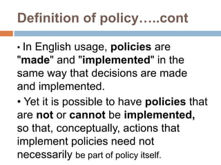 Livestock policy analysis slideshow | PPTX