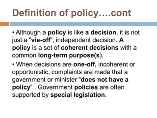 Livestock policy analysis slideshow | PPTX