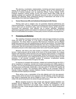 Livestock policy of odisha for finance, subsidy & project related ...