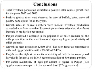 Livestock population and production | PPTX