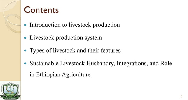 Livestock production system | PDF