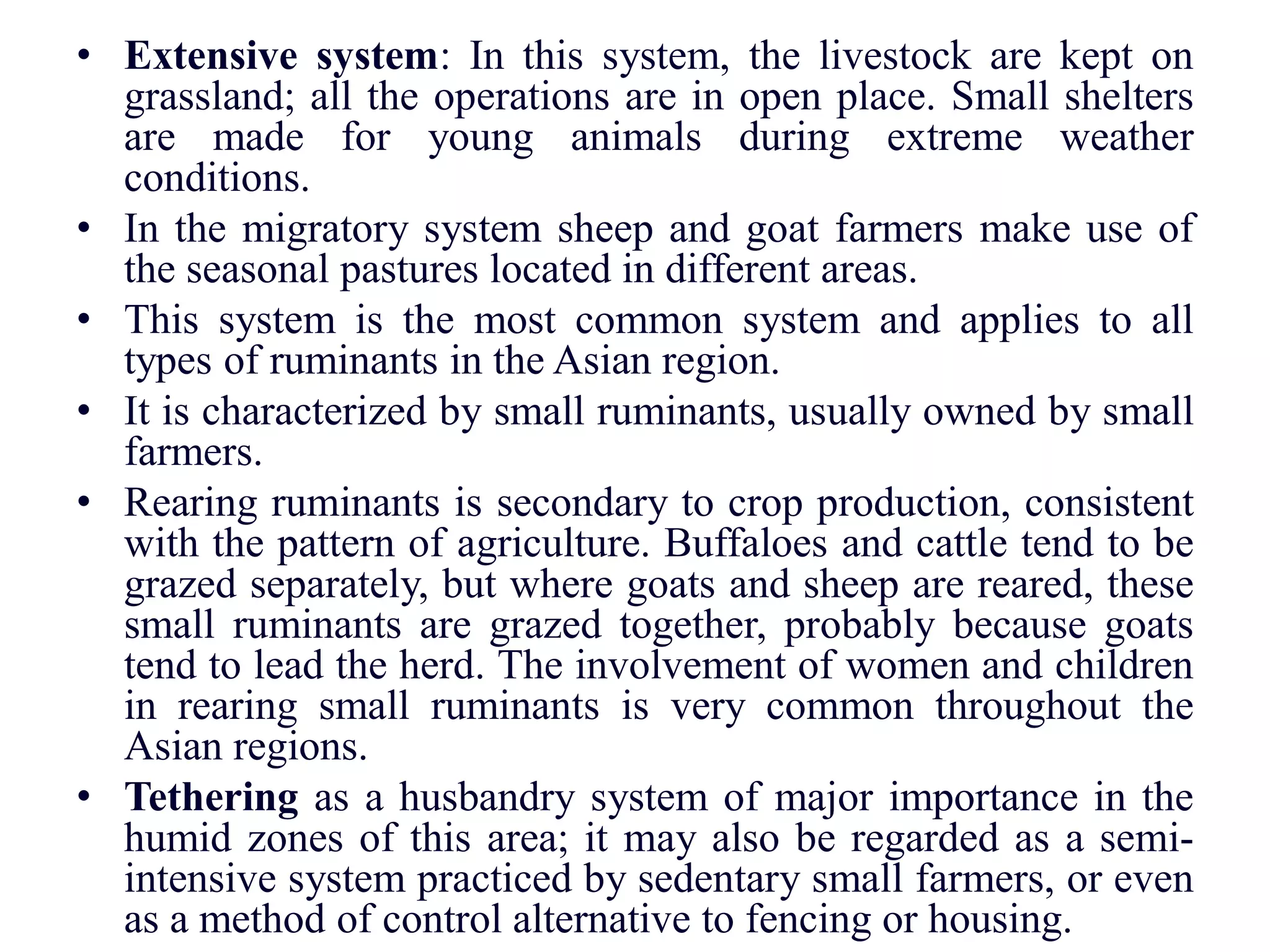 Livestock production systems and animal land holding pattern | PDF