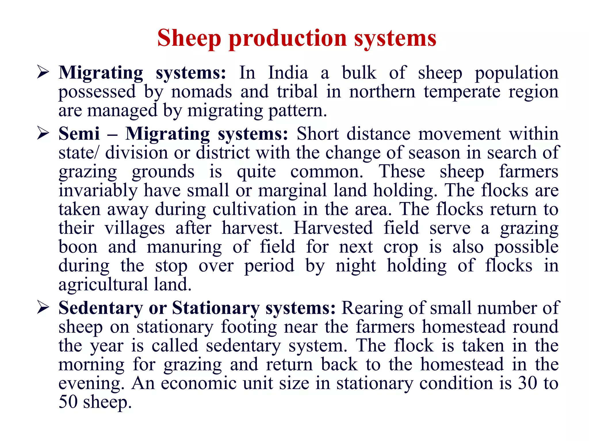 Livestock production systems and animal land holding pattern | PDF