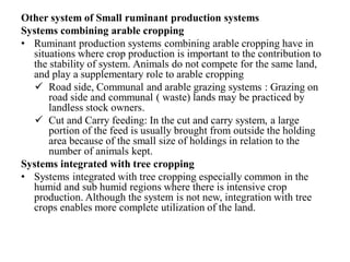 Livestock production systems and animal land holding pattern | PDF