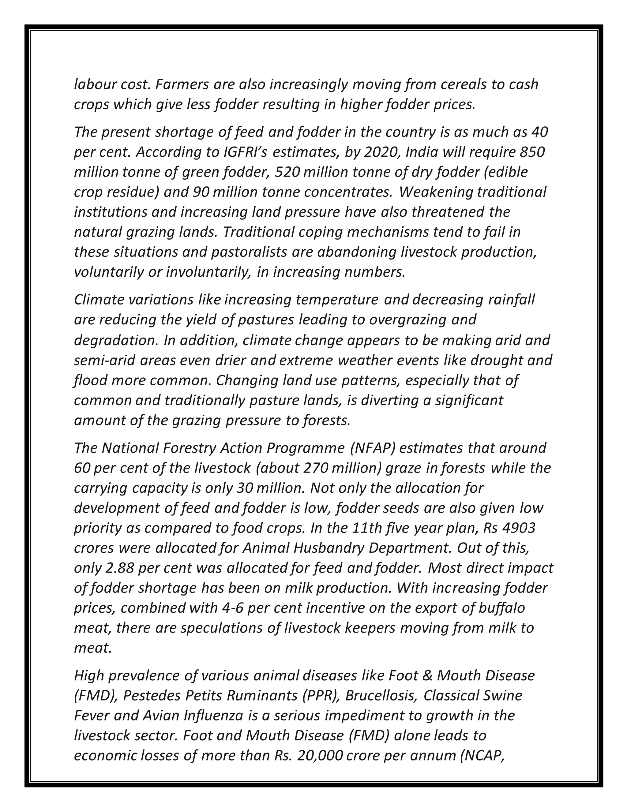 Livestock -Backbone of Rural India | DOCX