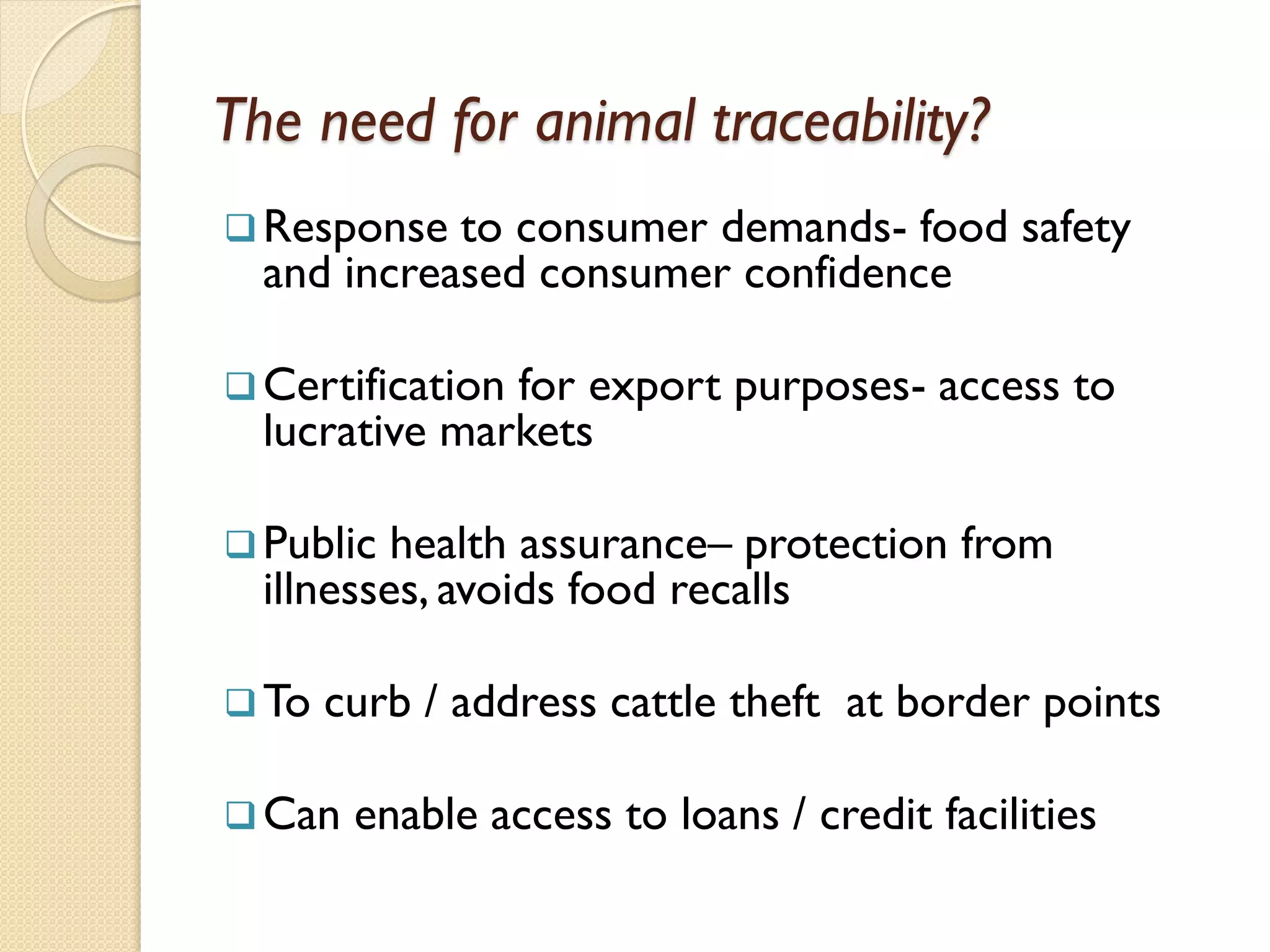 Livestock traceability | PDF