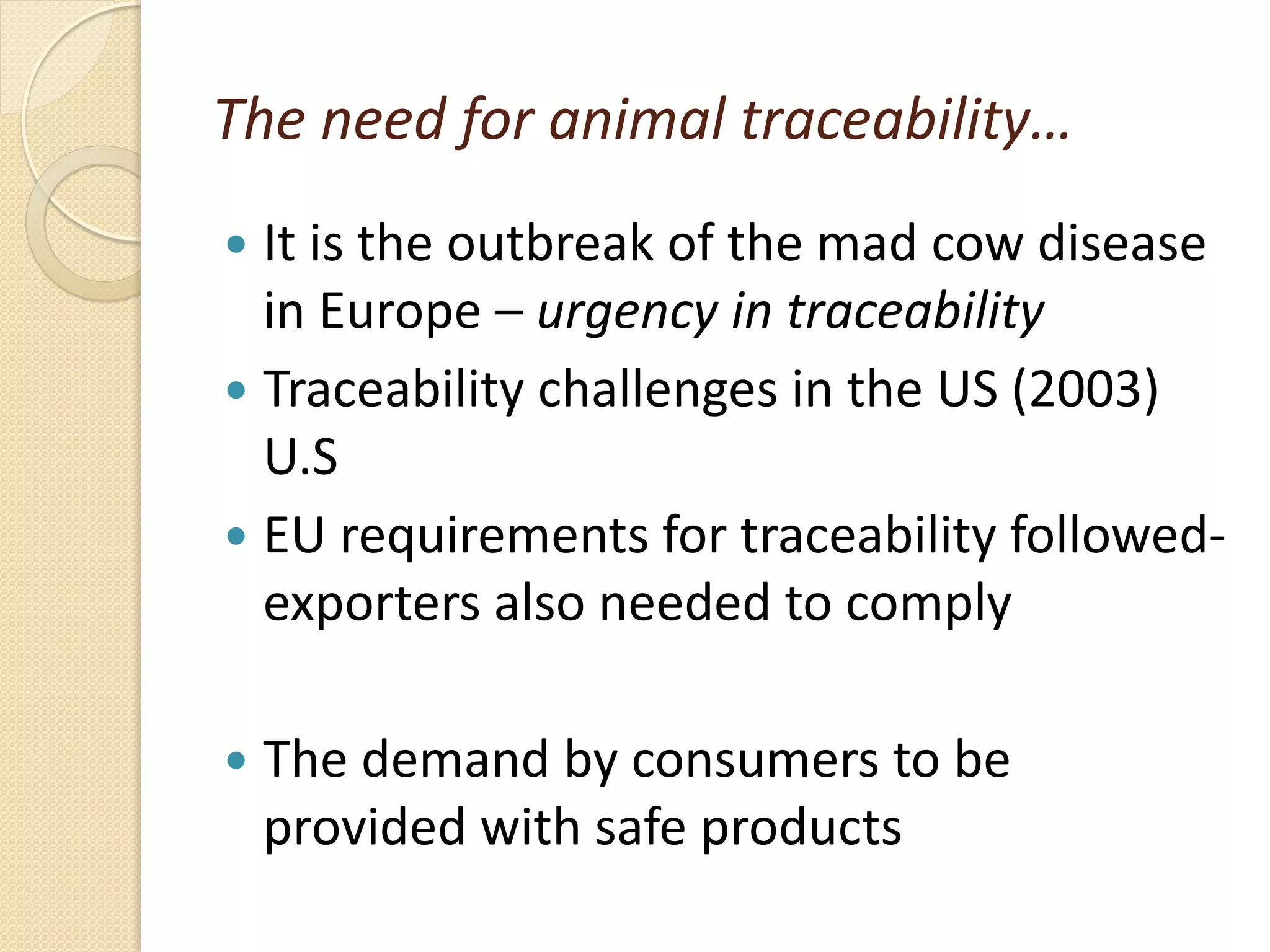 Livestock traceability | PDF