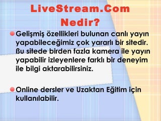 Livestream | PPT