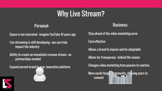 Live Streaming 101 - An Introduction to Social Live Streaming Apps | PPT