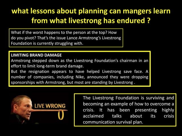 Livestrong Foundation case | PPTX