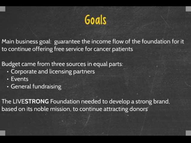 Livestrong Foundation case | PPTX