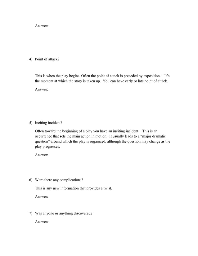 Live theatre event analysis form | PDF