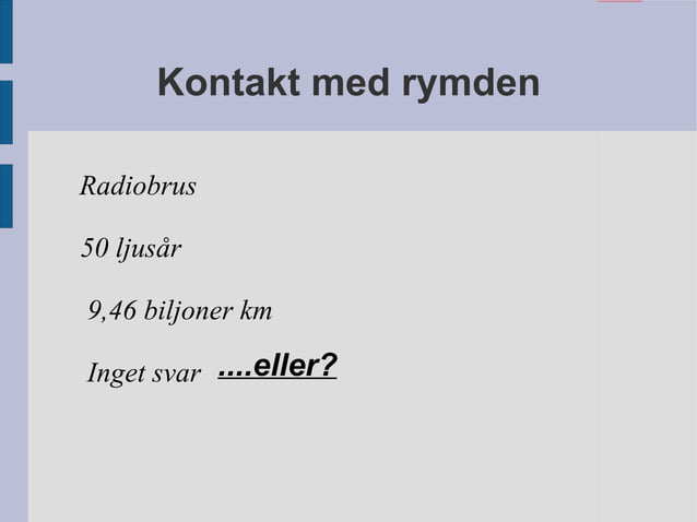 Livet i rymden | ODP