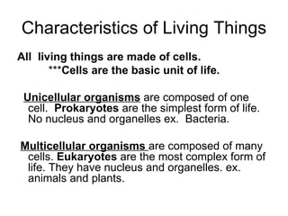 Living And Nonliving Things | PPT