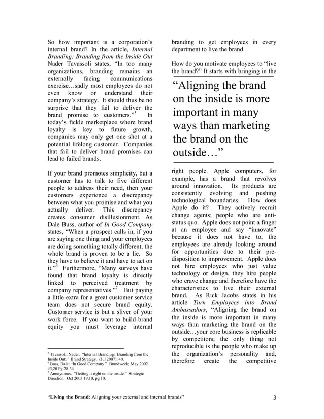 Living The Brand | PDF