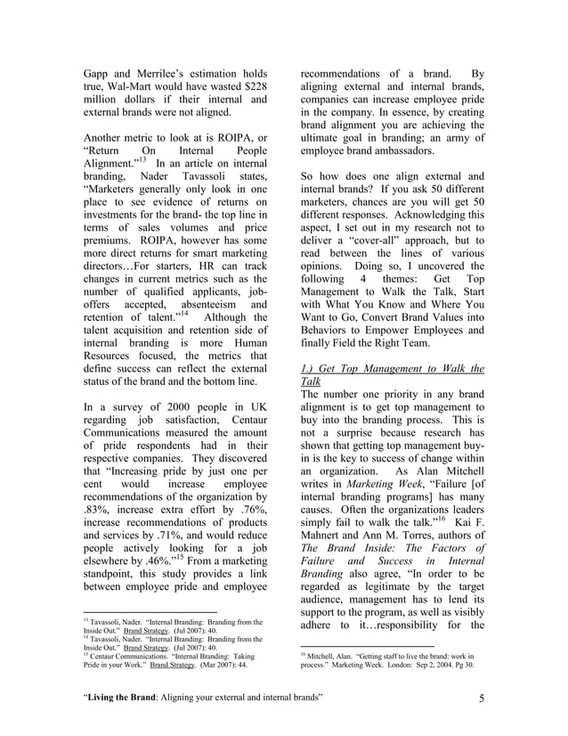 Living The Brand | PDF