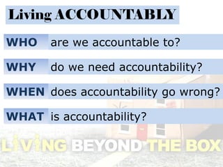 Living accountably by jory leong | PPT