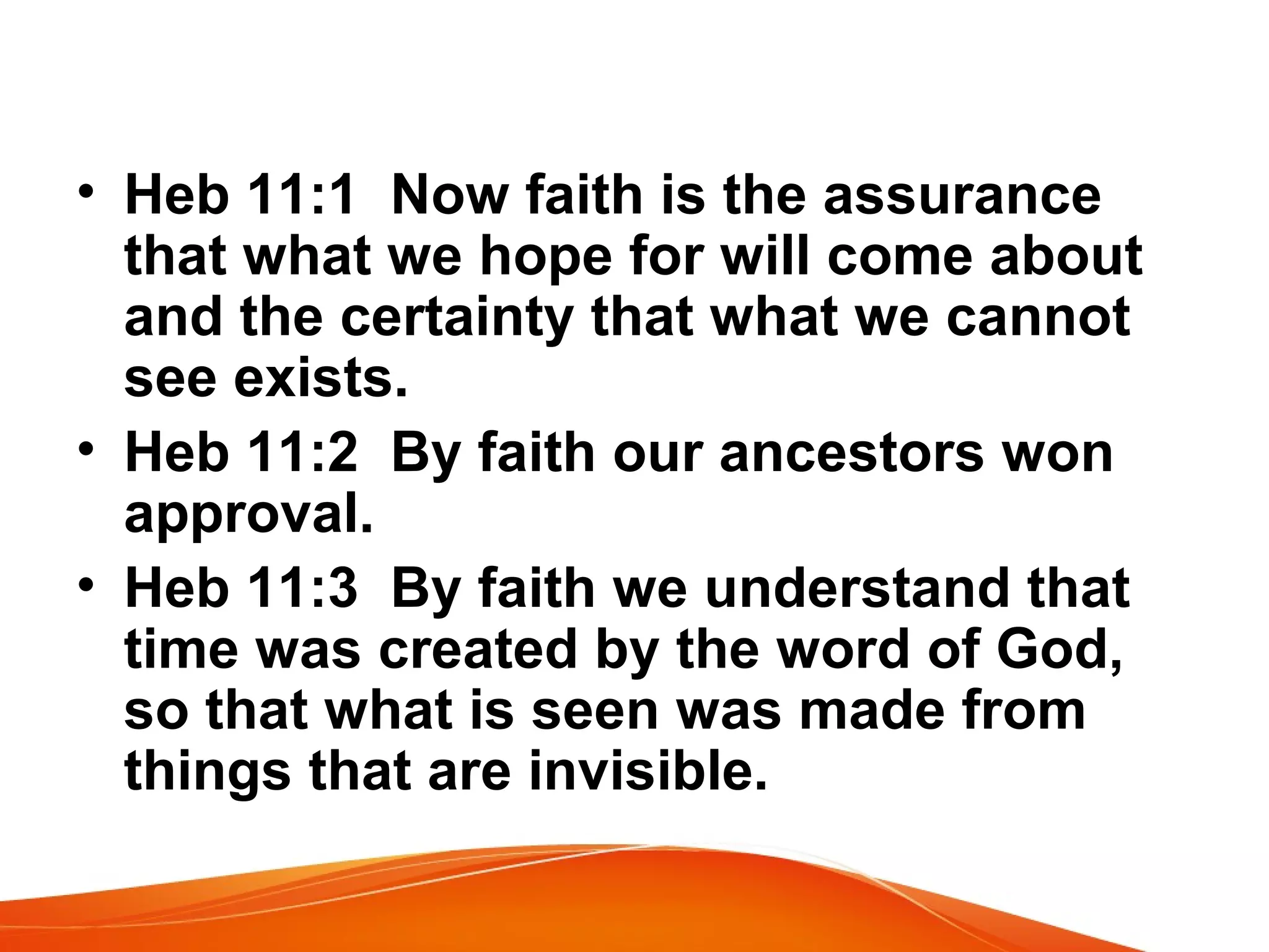 Living a God pleasing faith | PPT