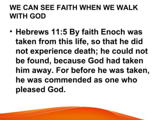 Living a God pleasing faith | PPT