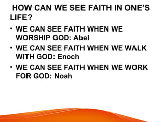 Living a God pleasing faith | PPT