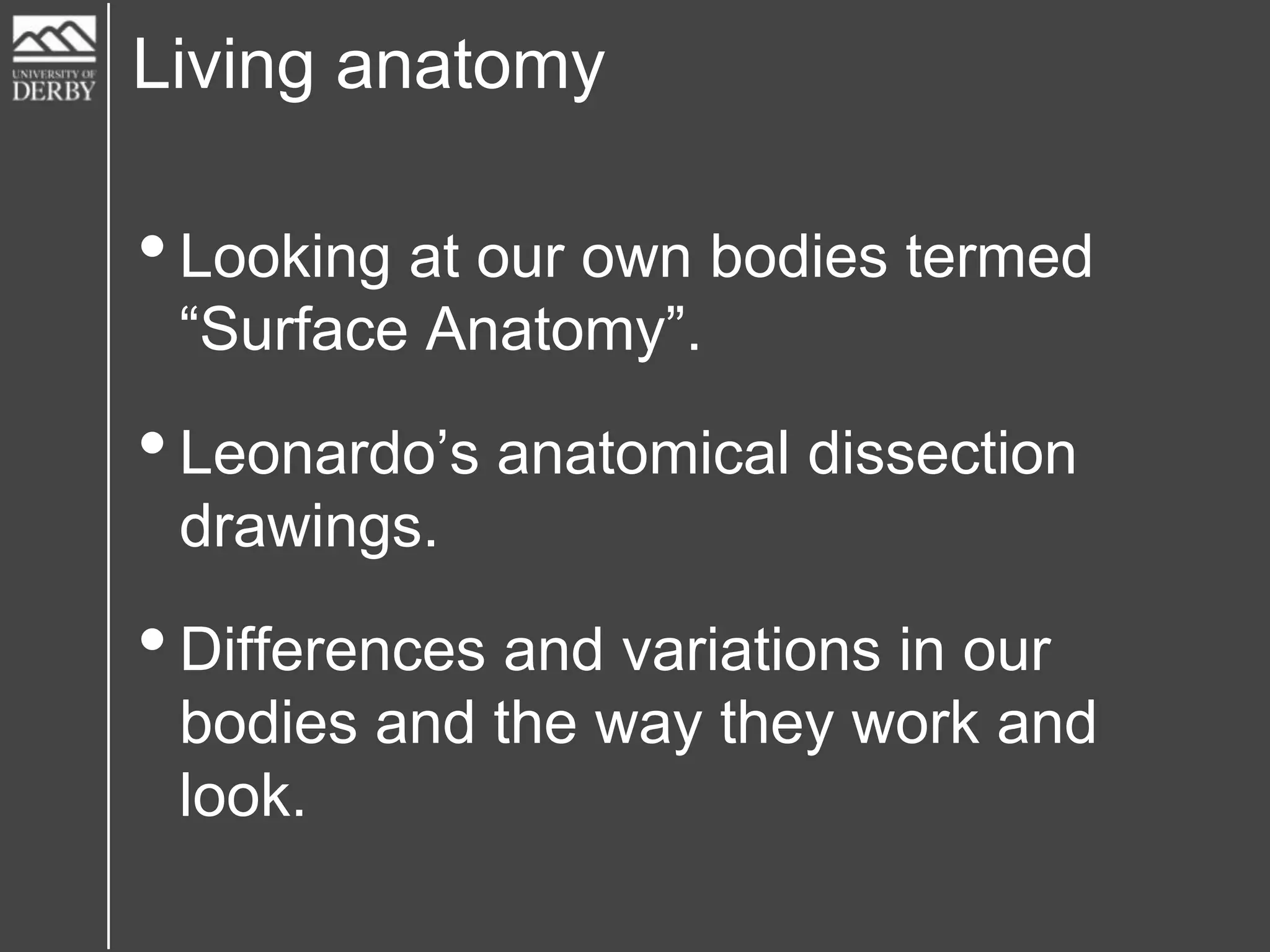 Living anatomy: Curious adventures around the Human Body | PPT