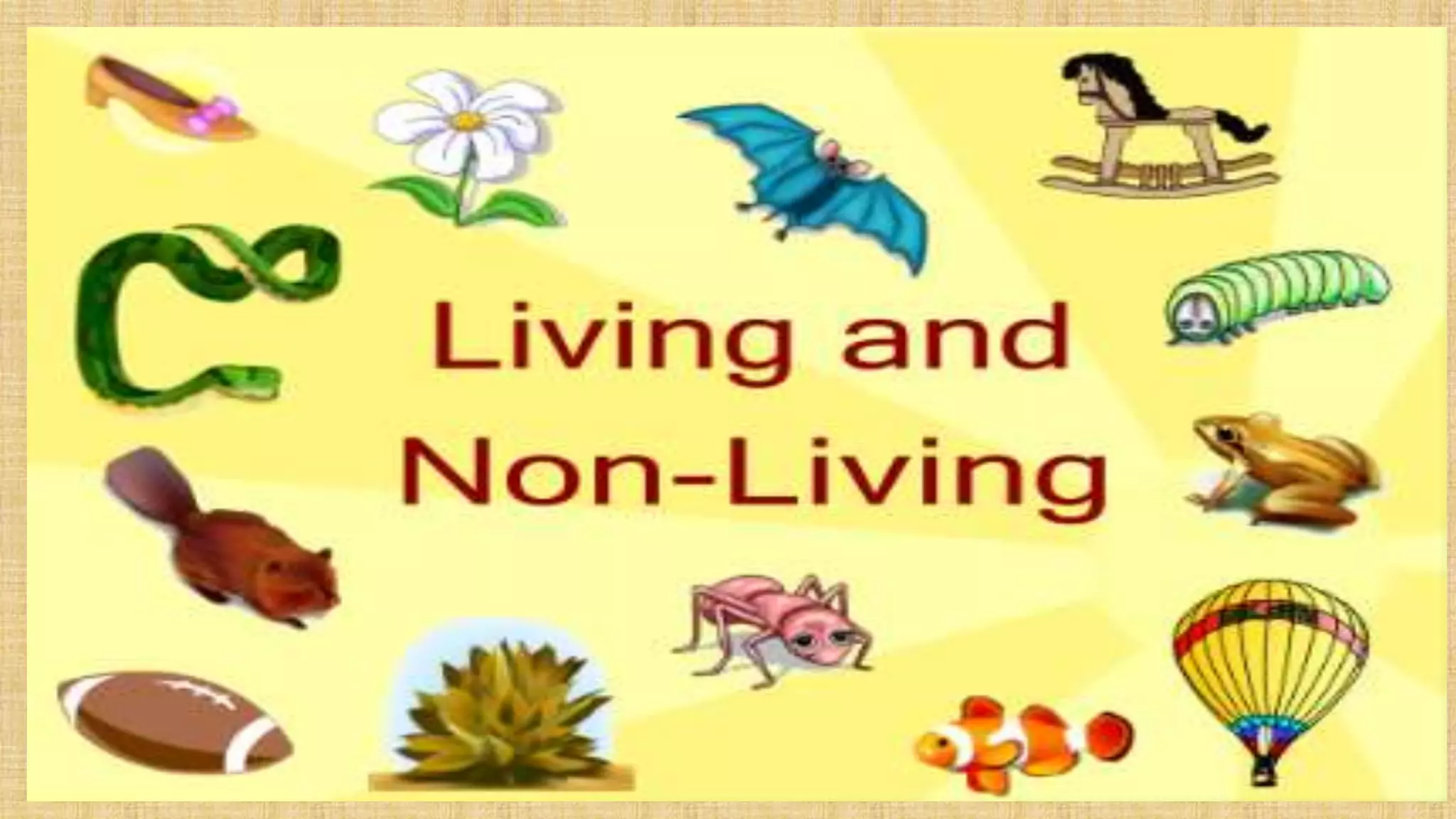 Living and non living | PPT
