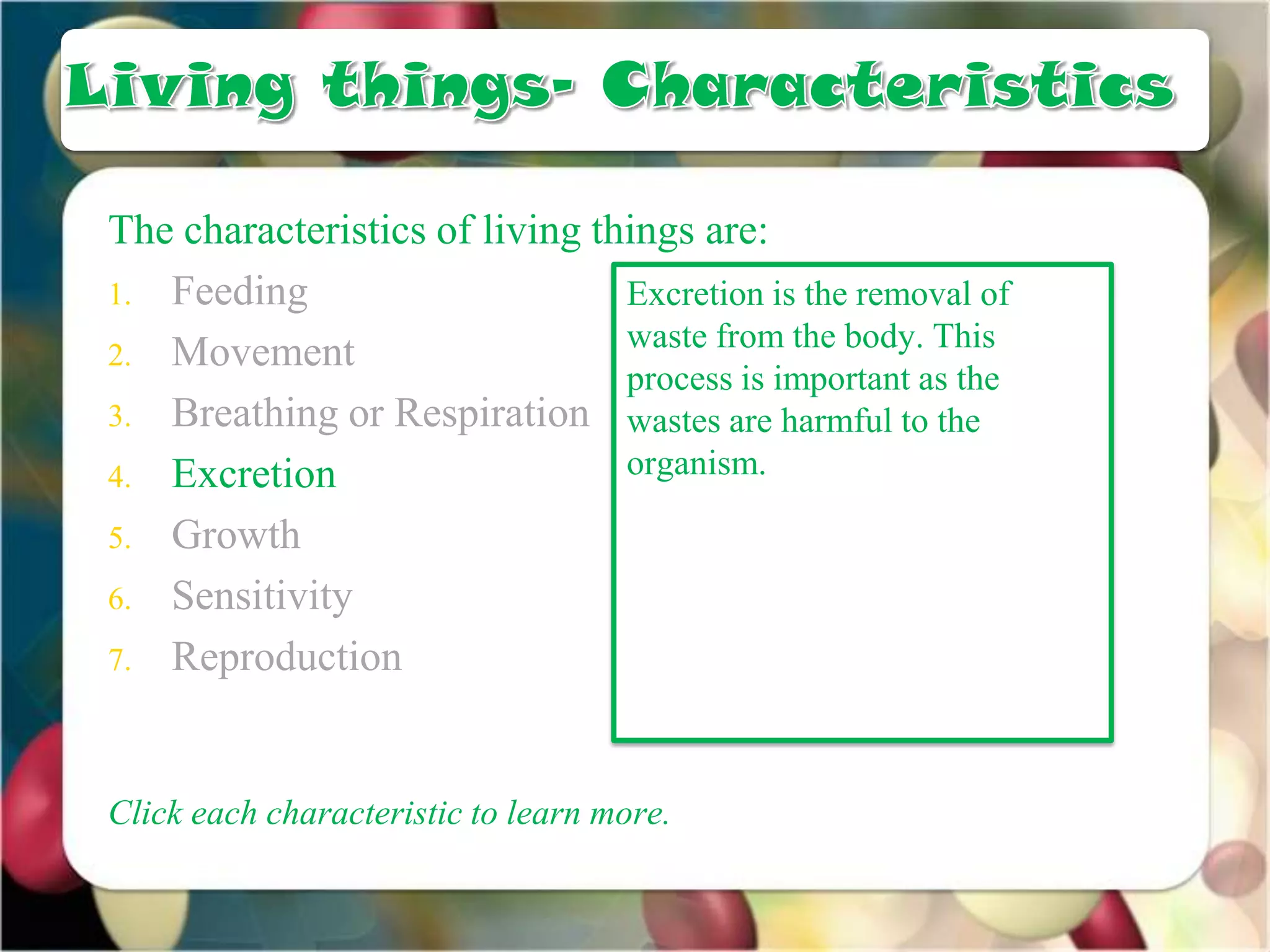 Living And Non Living Things | PPTX