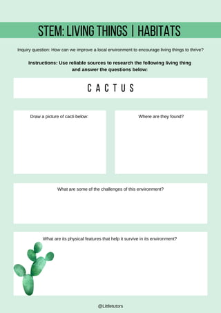 Living And Non-Living Things Worksheets.pdf