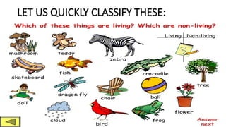 Living and Non Living class 2 level ppts | PPTX