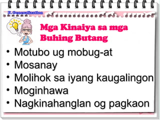 MGA BUHI OG DILI MGA BUHING BUTANG GRADE 3 SCIENCE | PPT