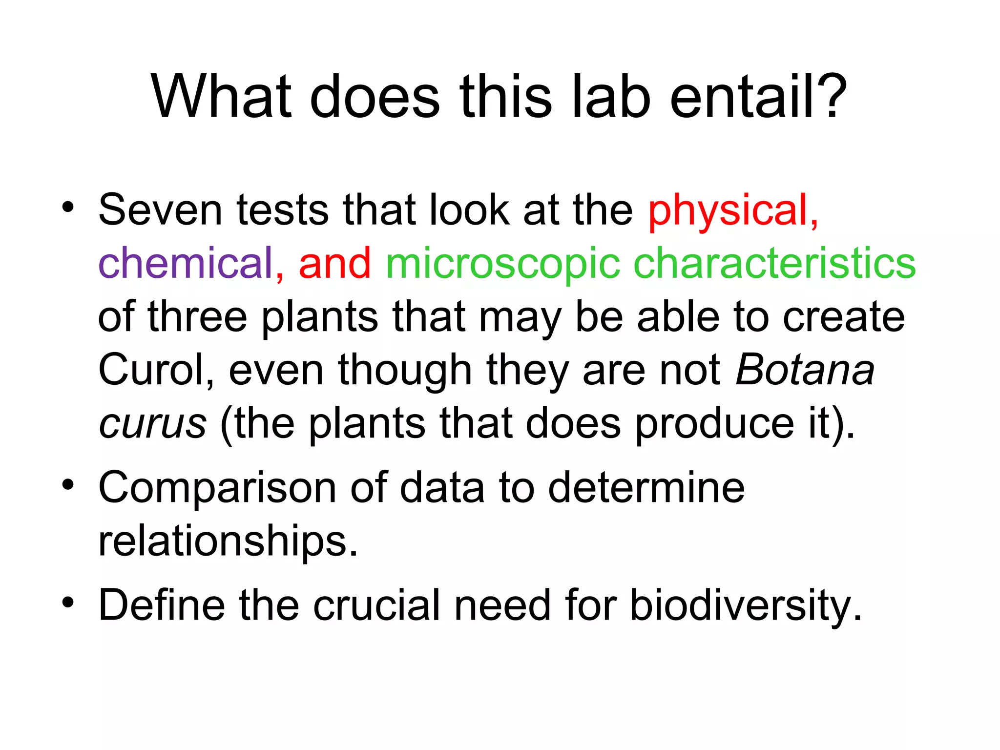Relationships and Biodiversity State Lab Review(1) | PPT