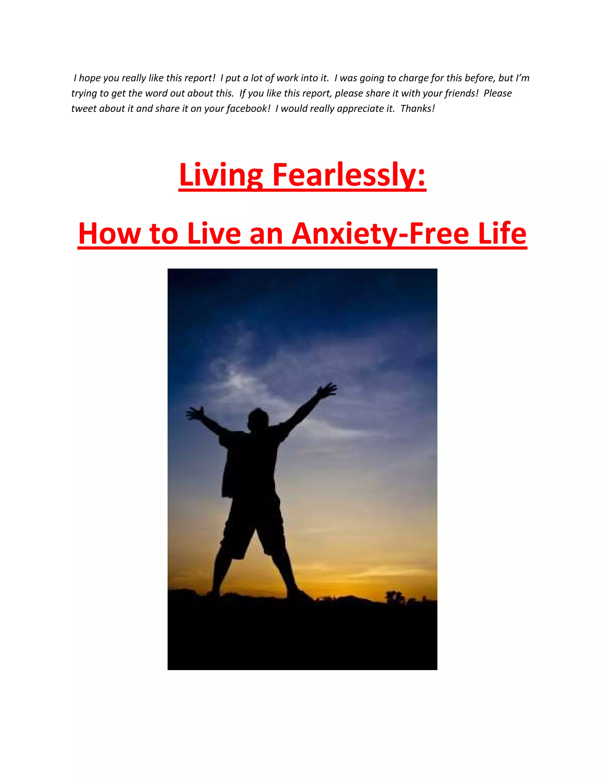 Living fearlessly e book | PDF
