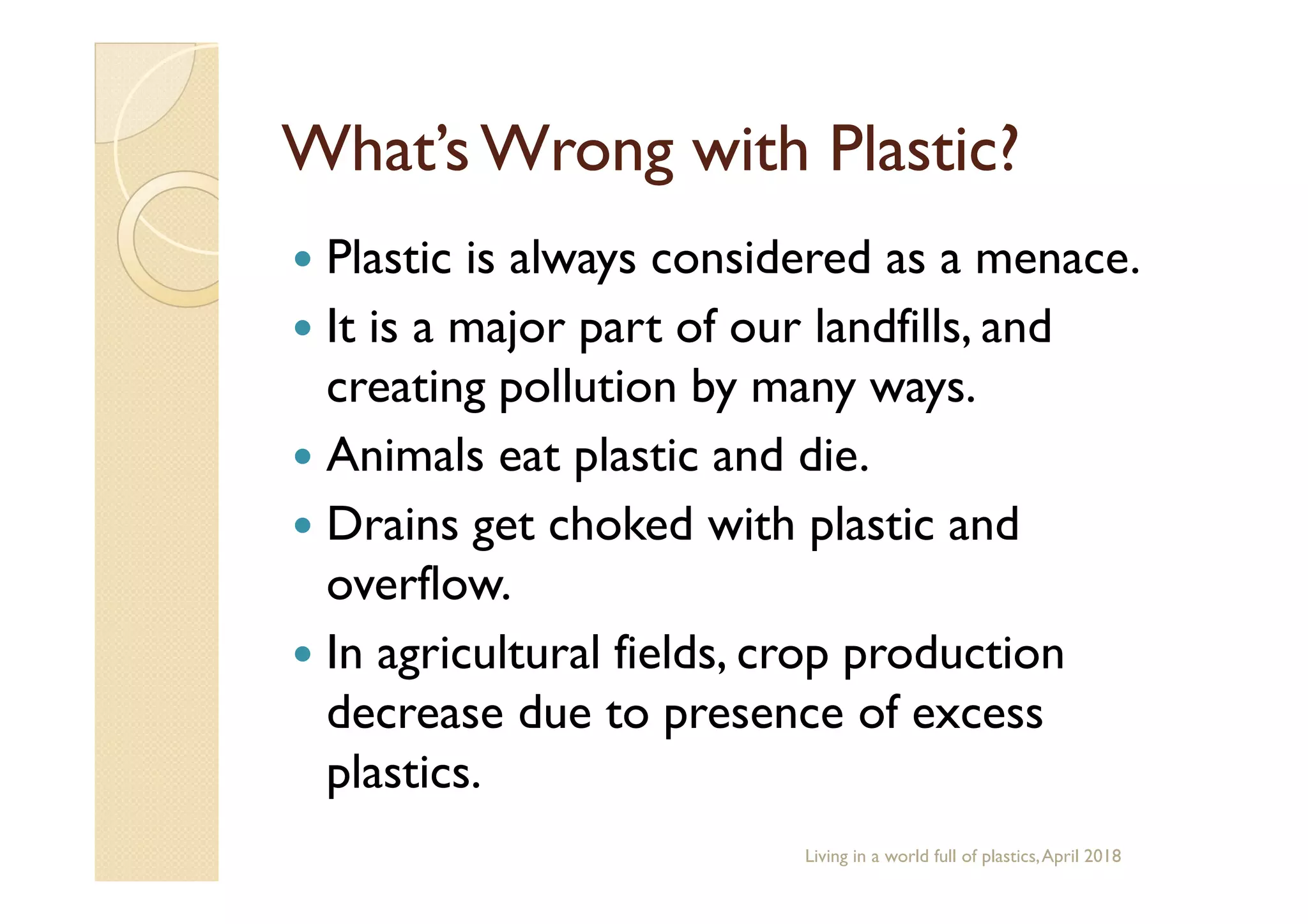 Living in a world full of plastics | PDF