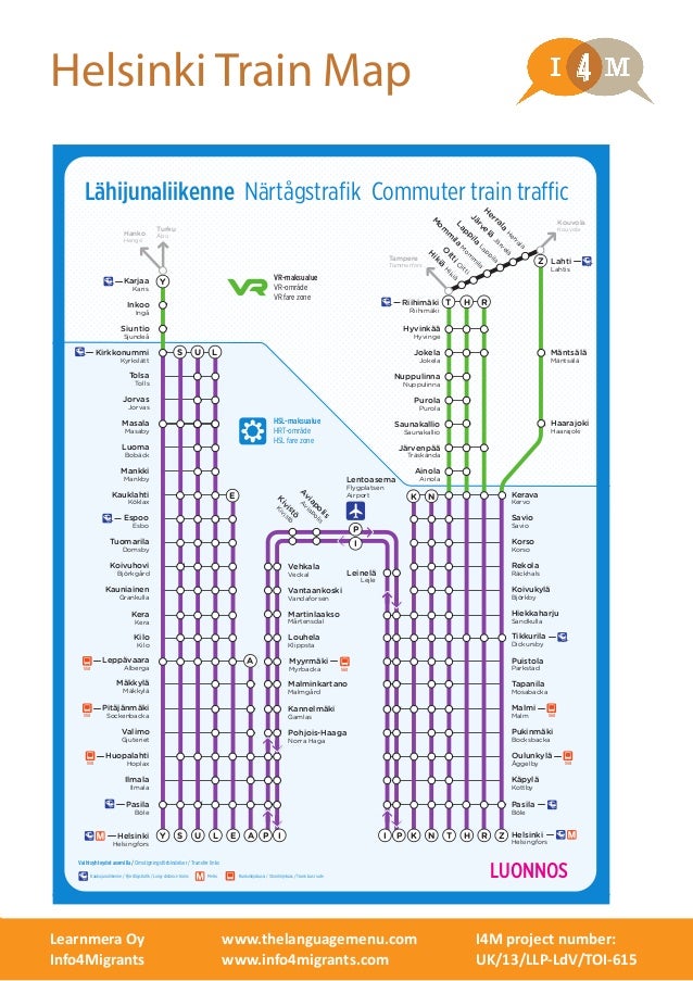 I4M Living in finland helsinki transport maps (in english)
