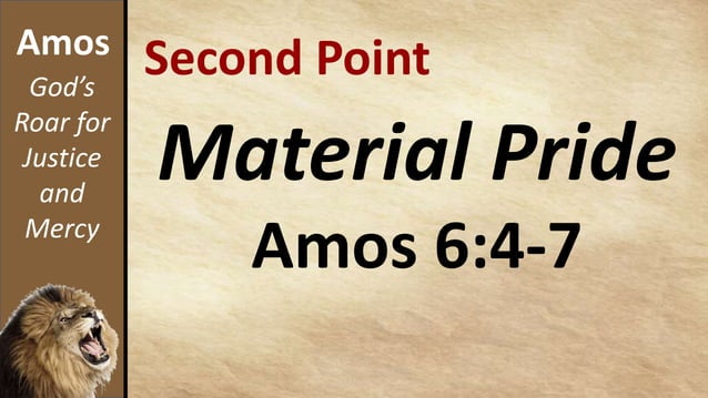 Amos 6: Living in the Big Easy | PPTX | Christianity | Religion ...
