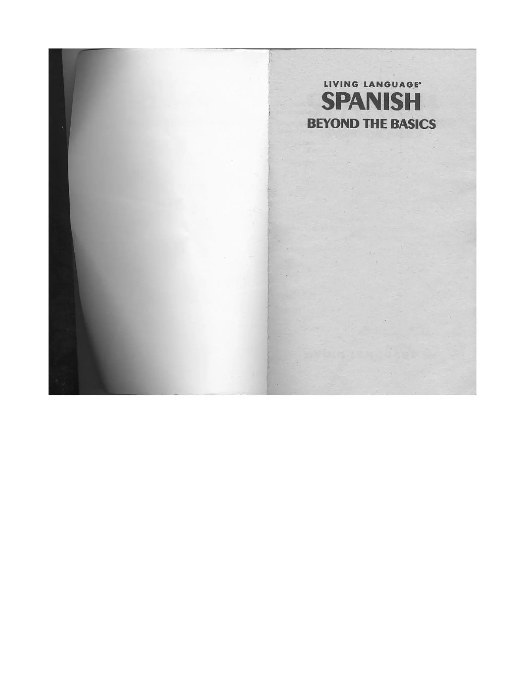 Living language spanish - beyond the basics | PDF