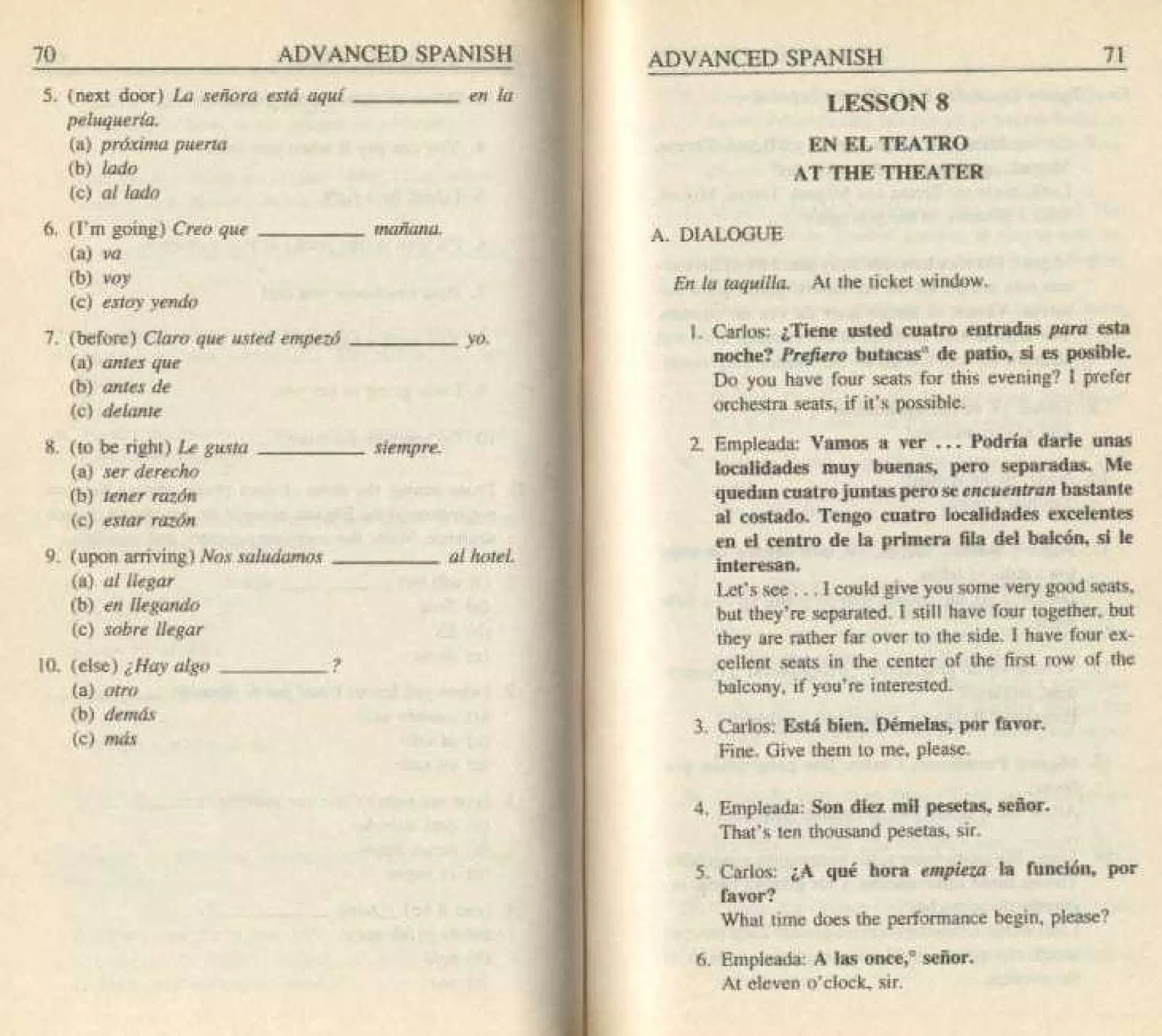 Living language advanced spanish coursebook | PDF