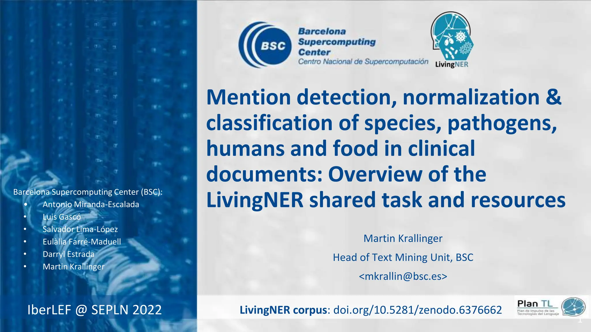 Mention detection, normalization & classification of species, pathogens ...