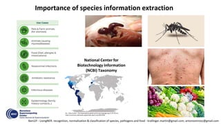 Mention detection, normalization & classification of species, pathogens ...