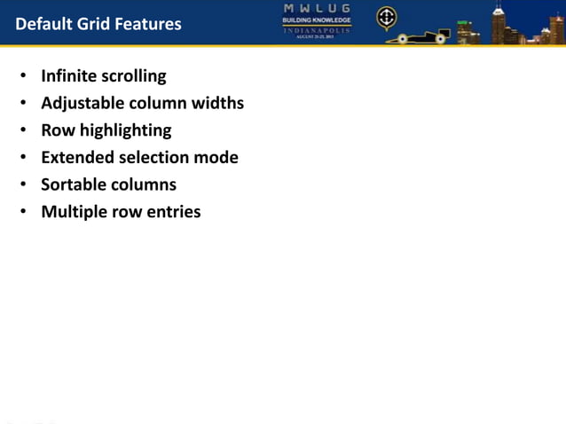 Living on the Grid - Unlock the Power of Dojo Data Grids in XPages - MWLUG 2013 | PPTX | Web ...
