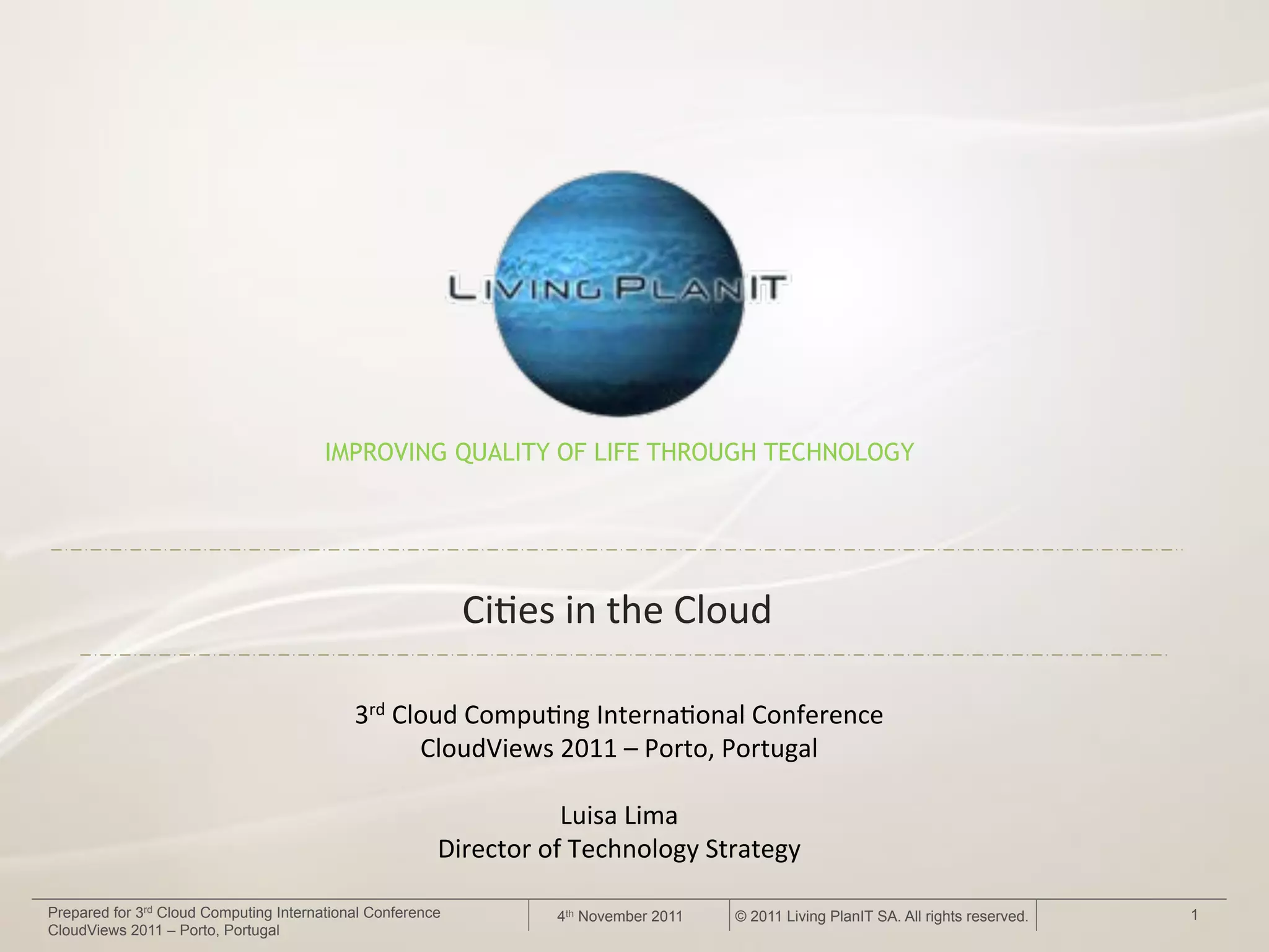 Cities in the Cloud | PDF