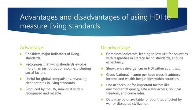 LIVING STANDARDS (A TOPIC FROM ECONOMICS) | PPTX